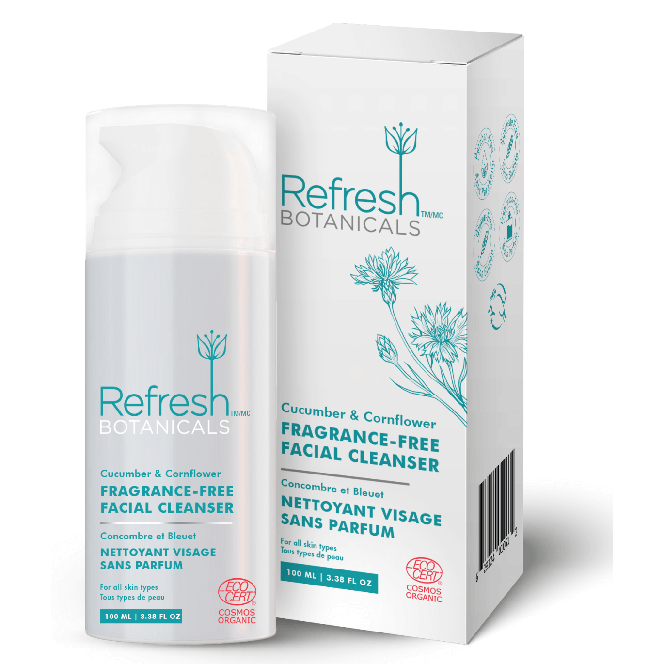 Fragrance Free Facial Cleanser – Refresh Botanicals