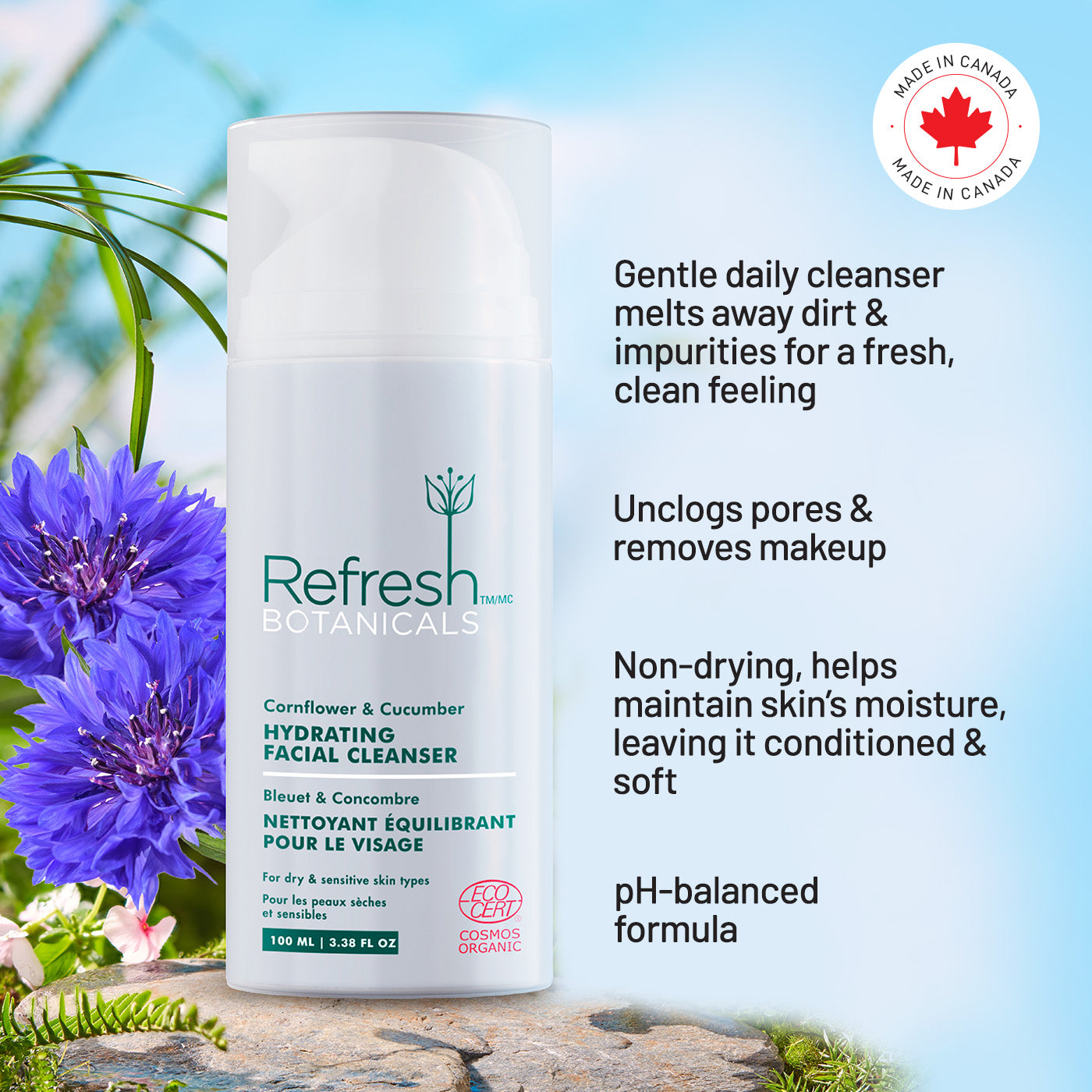 Face Wash For All Skin Types - Refresh Botanicals